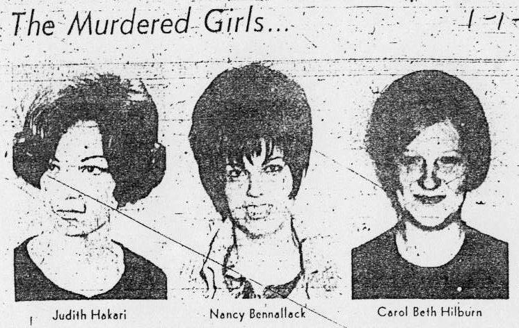 Judith Hakari, Nancy Bennallack, Carol Hilburn - The Zodiac Killer ...